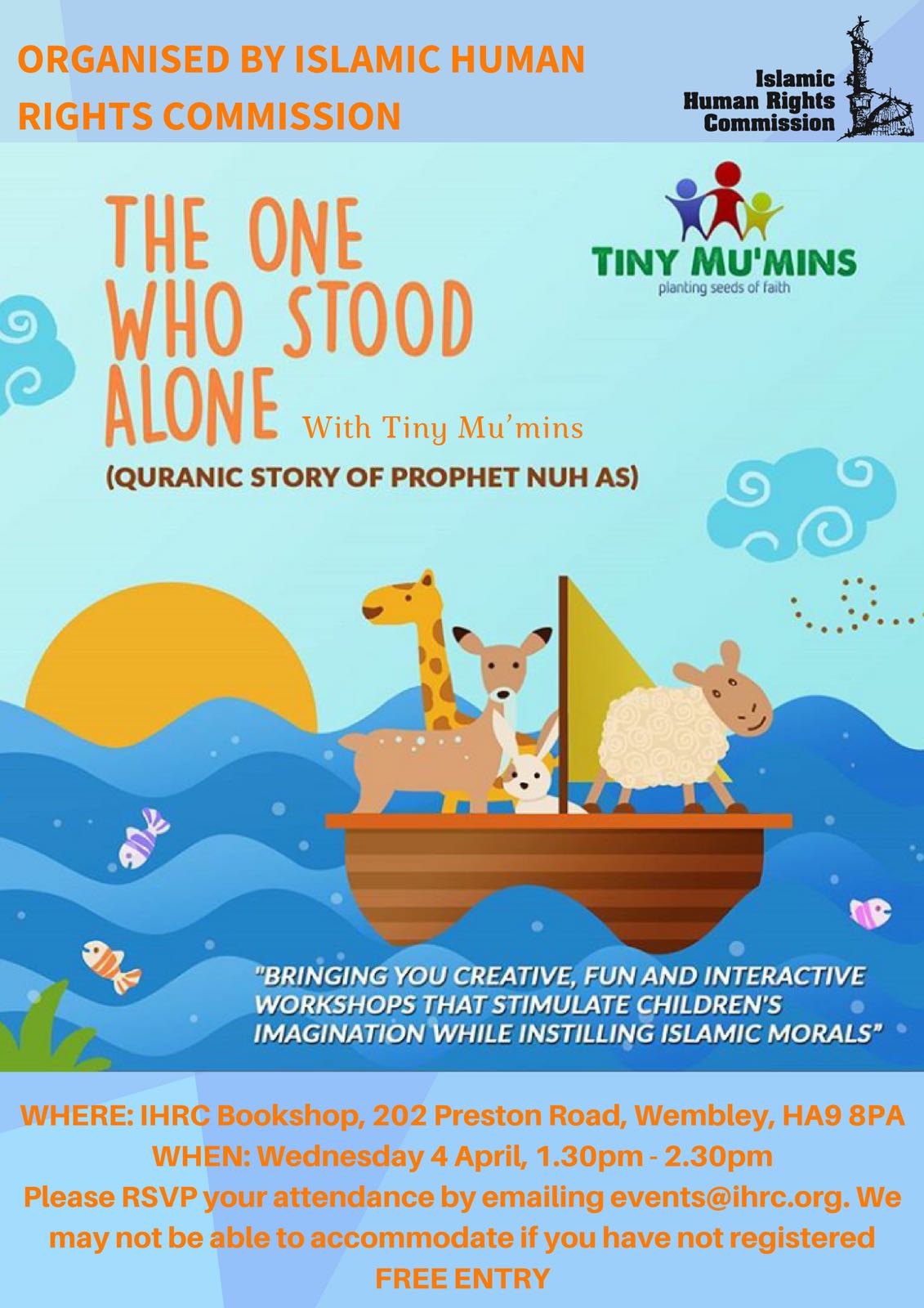 Children's Workshop: 'The man who stood alone - Quranic story of ...