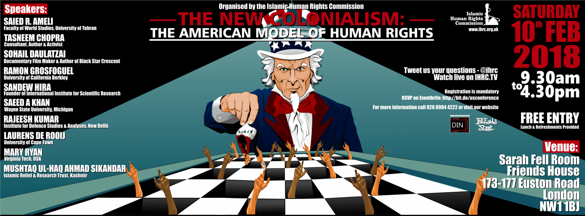 Event report: The New Colonialism - The American Model of Human Rights ...