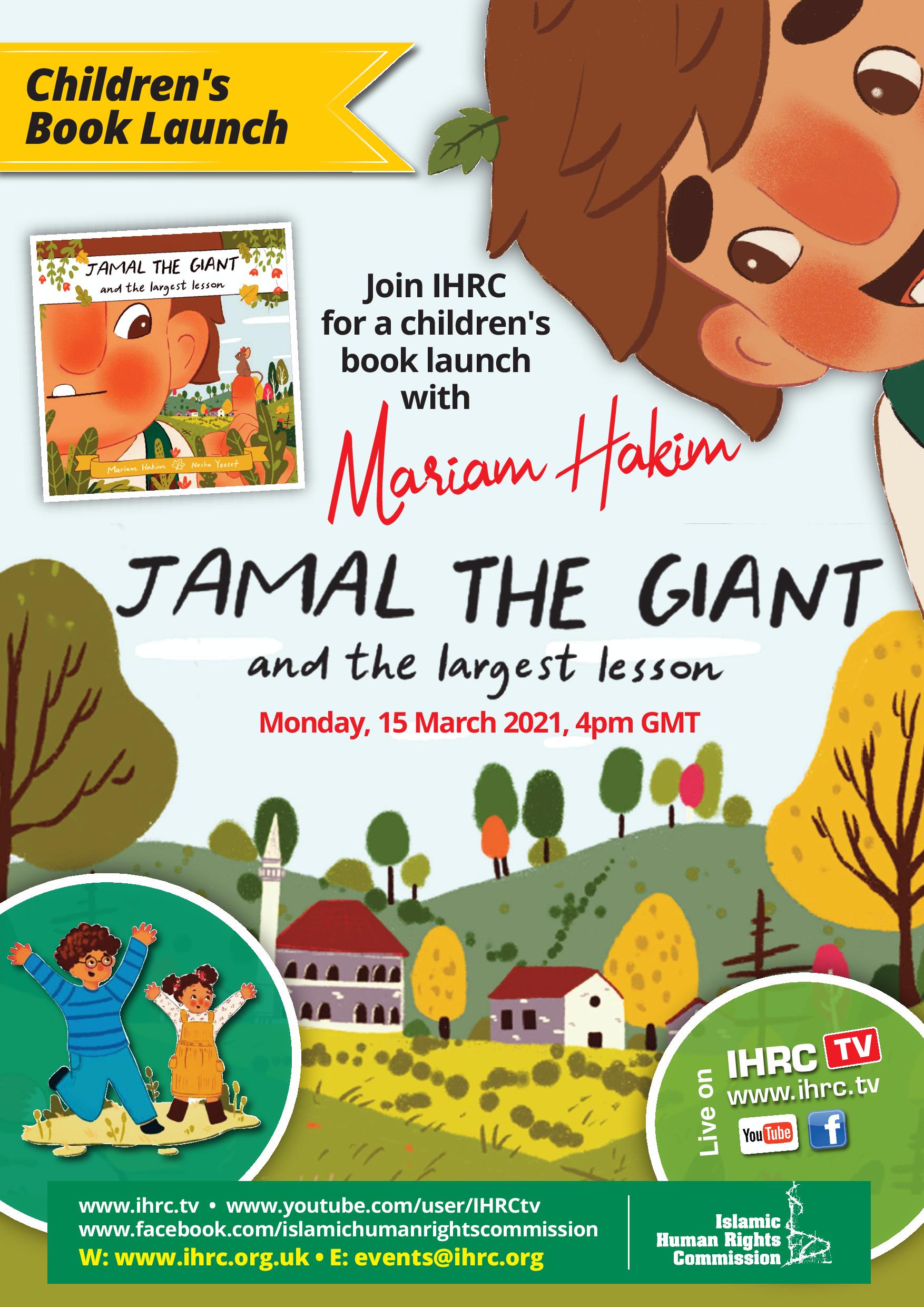 Children's Book Launch: Jamal the Giant and the Largest Lesson - IHRC