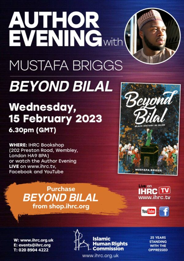Author Evening with Mustafa Briggs: Beyond Bilal - IHRC