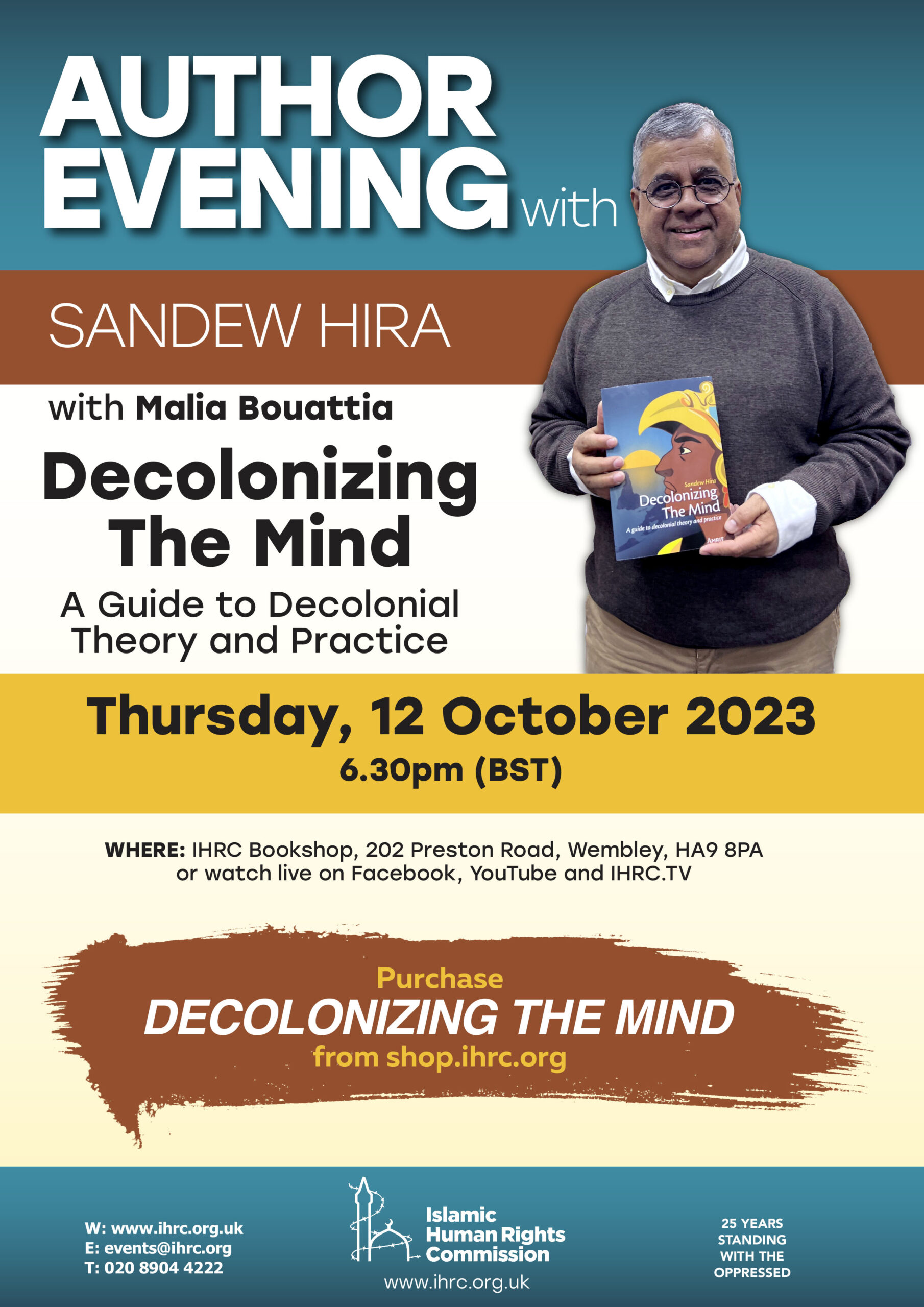 Author Evening with Sandew Hira: Decolonizing The Mind – A Guide to Decolonial Theory and ...
