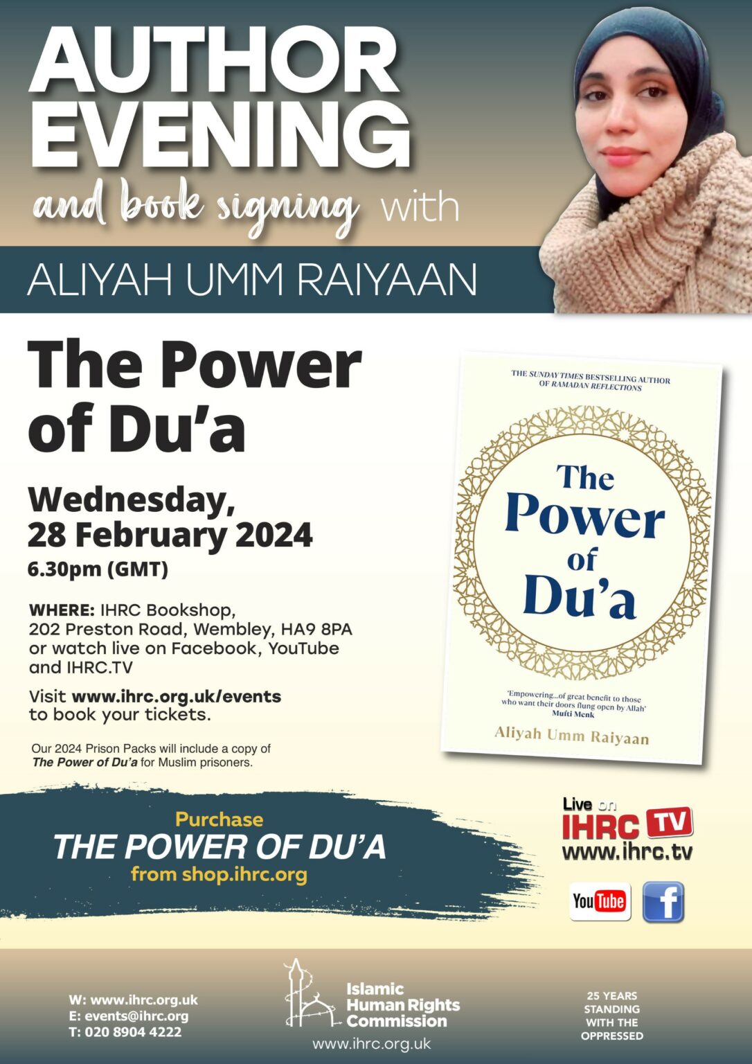 Author Evening & Book Signing with Aliyah Umm Raiyaan: The Power of Du ...
