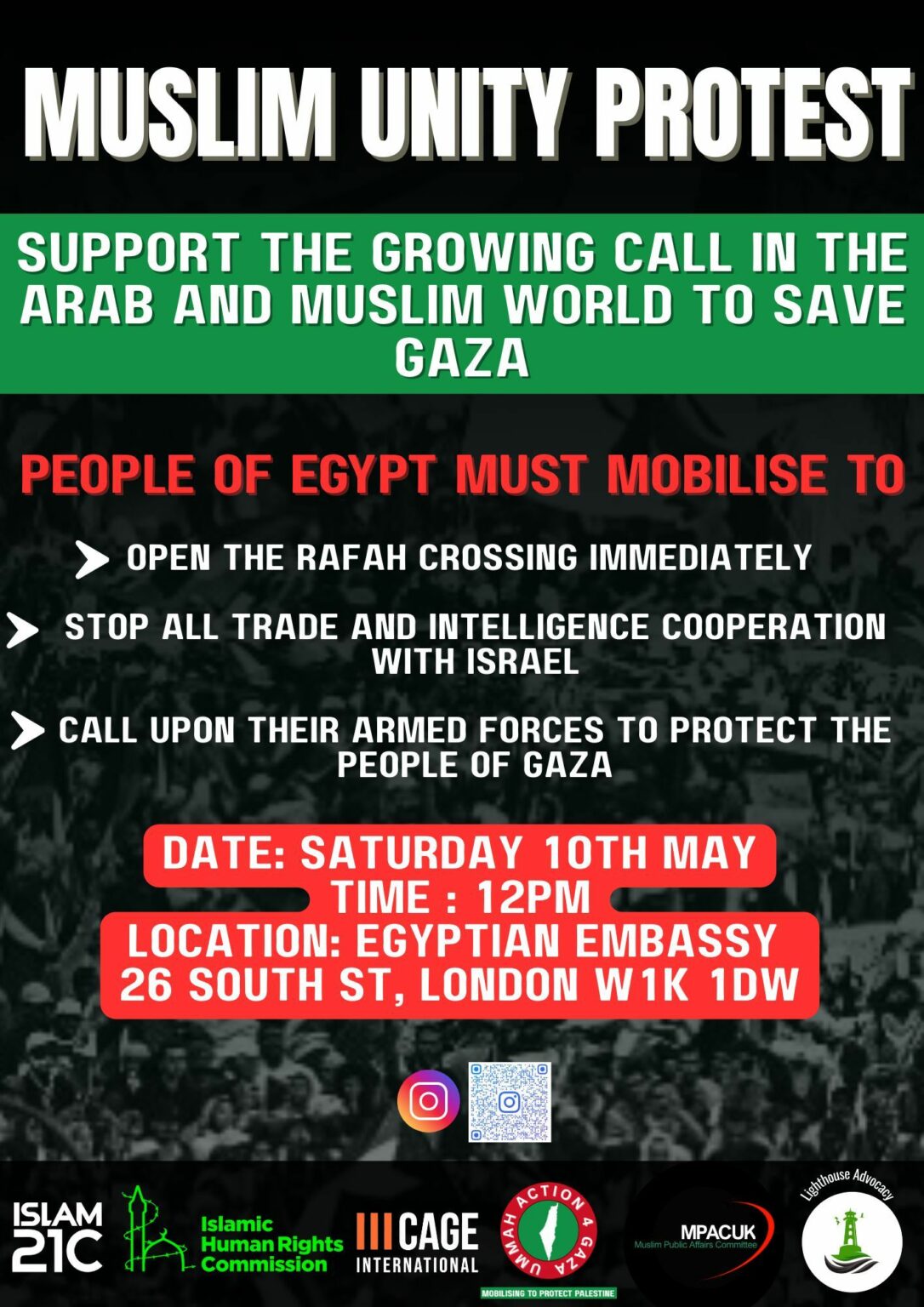 Muslim Unity Protest For Gaza - IHRC