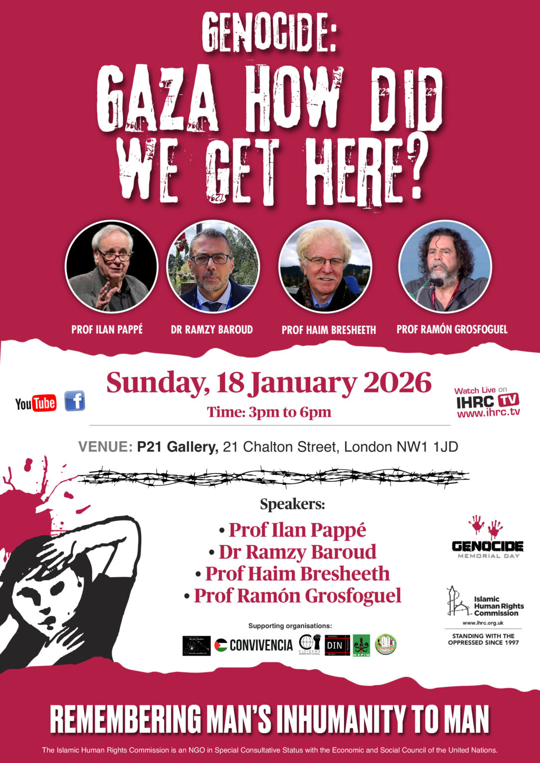 Genocide Memorial Day 2026- London: Genocide: How did we get here? - IHRC